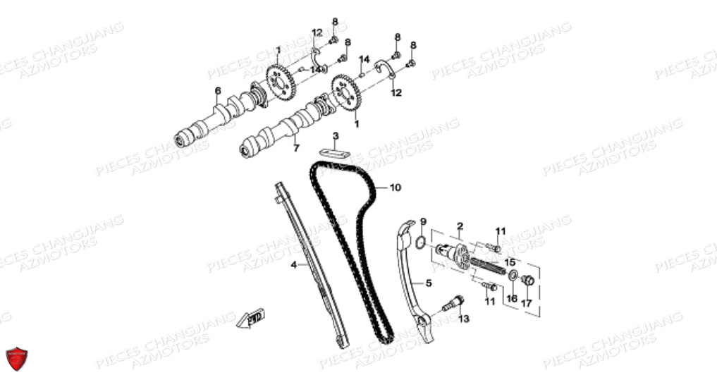Pieces SIDE CAR CHANGJIANG PEKIN EXPRESS EURO5 pièces CHANGJIANG neuves ...