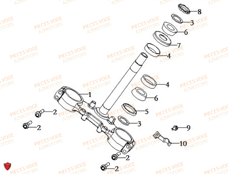 Pieces VOGE 300 RALLY EURO 5 pièces VOGE neuves d'origine constructeur ...